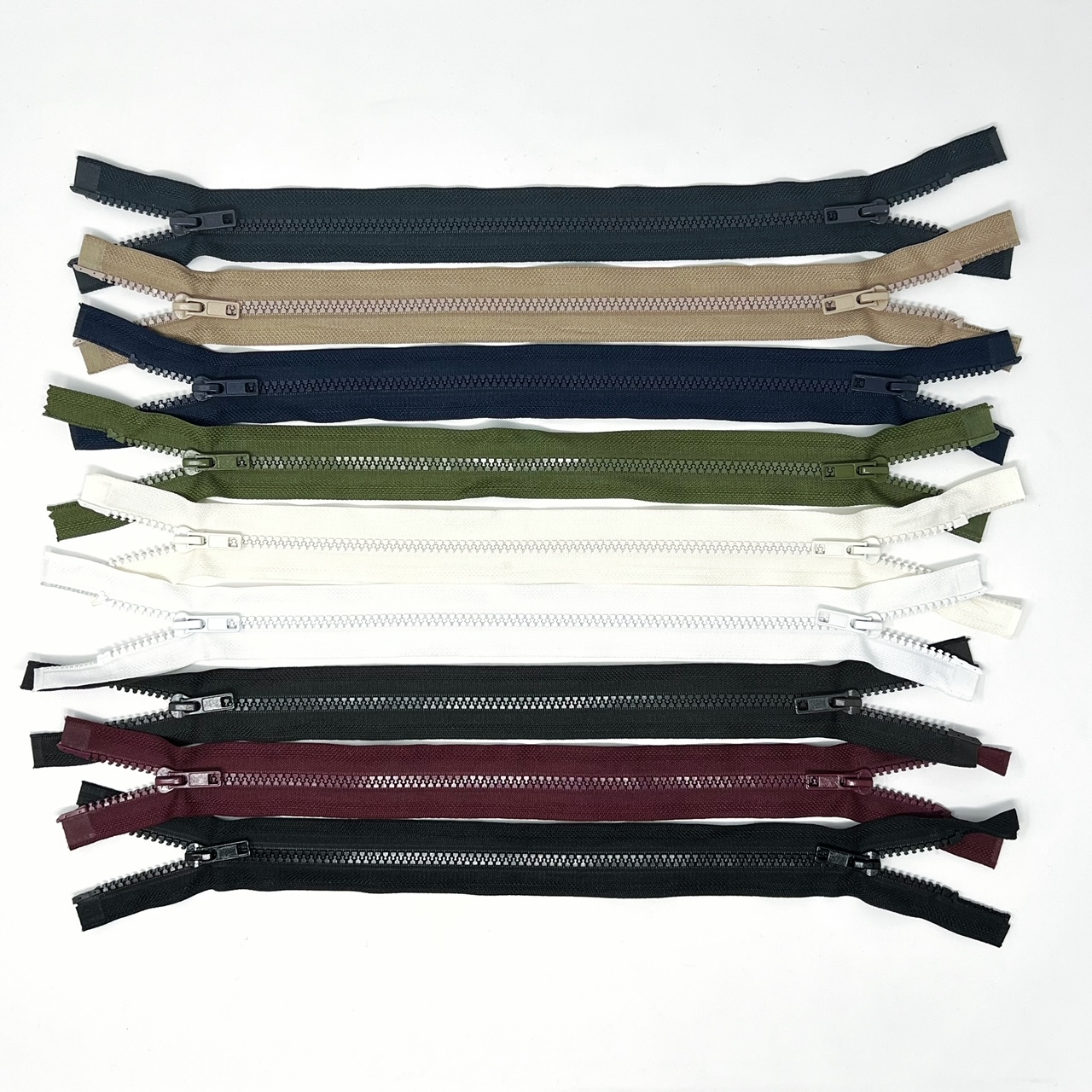 ckzip2w-40-176-40cm / 16" 2 way chunky nylon zips - Dookkii.com