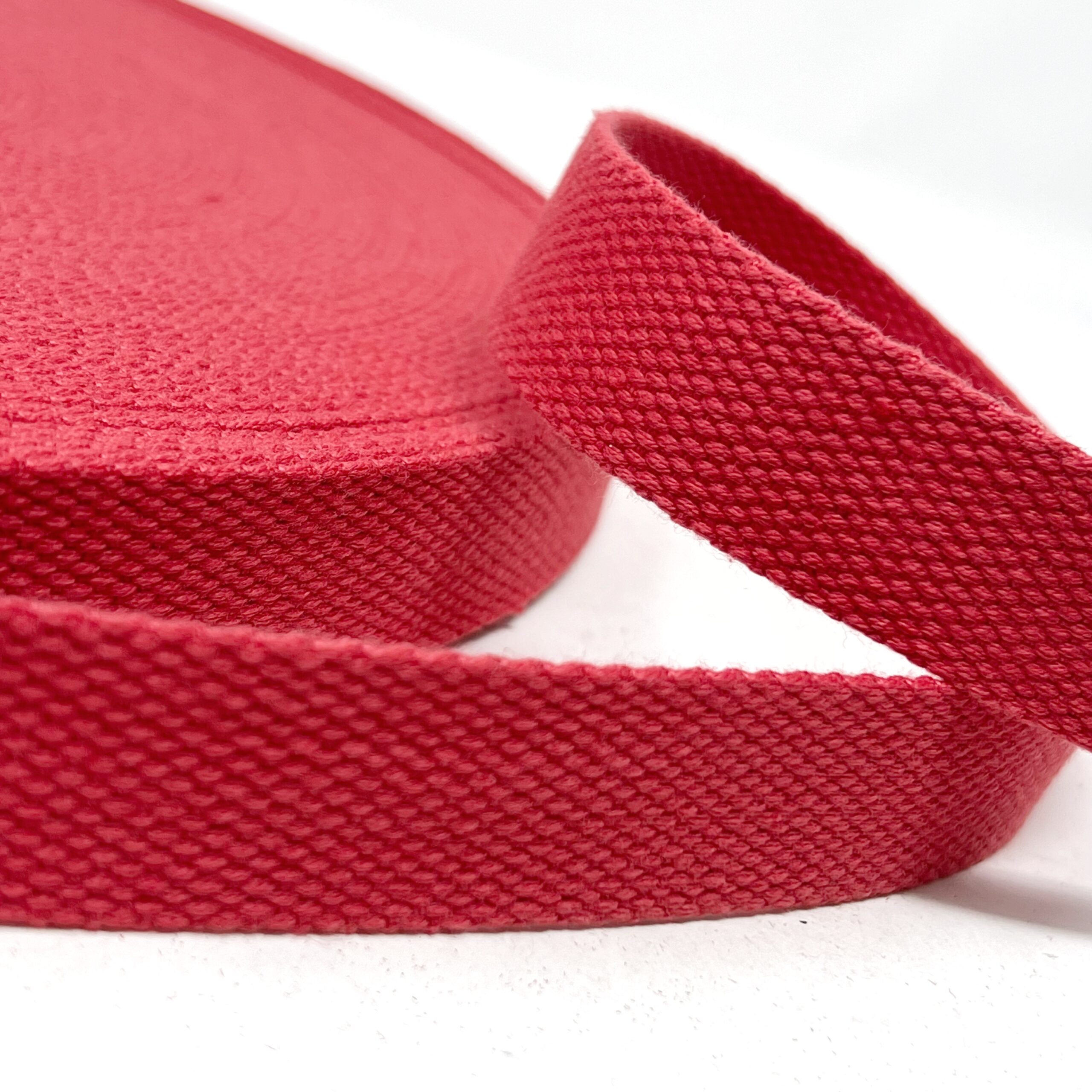 dw1911-25-27 washed red, 25mm cotton mix webbing - Dookkii.com