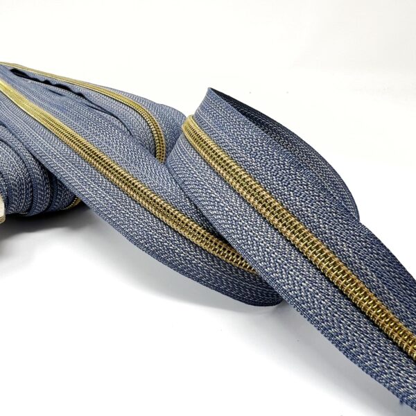 s7-20con-denim-ab - no.5 (6mm) deluxe zip x 20m - Dookkii.com